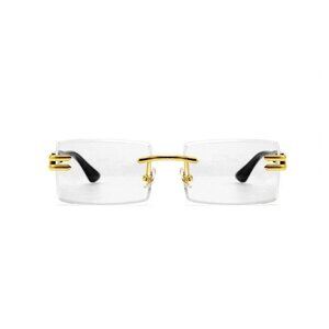 Unbranded | Accessories | Mens Gold Frame Rimless Stylish Hip Hop ...